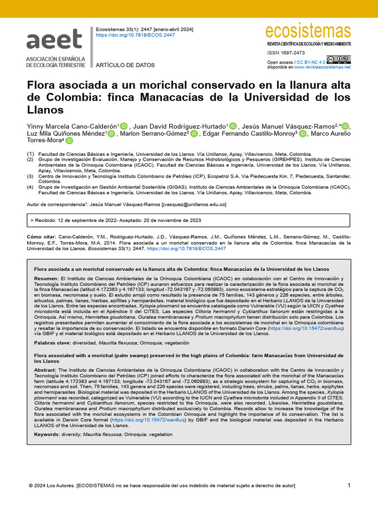 2447-Texto Del Artículo-13993-1-10-20240327 | PDF | Colombia