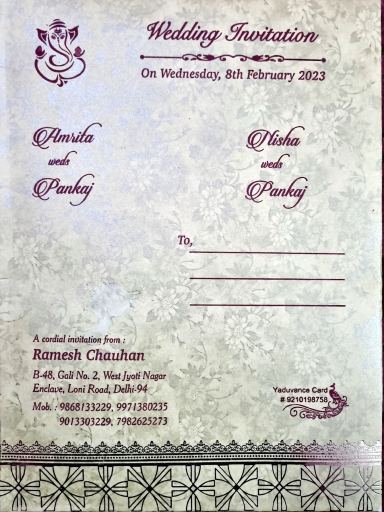 Wedding Card | PDF