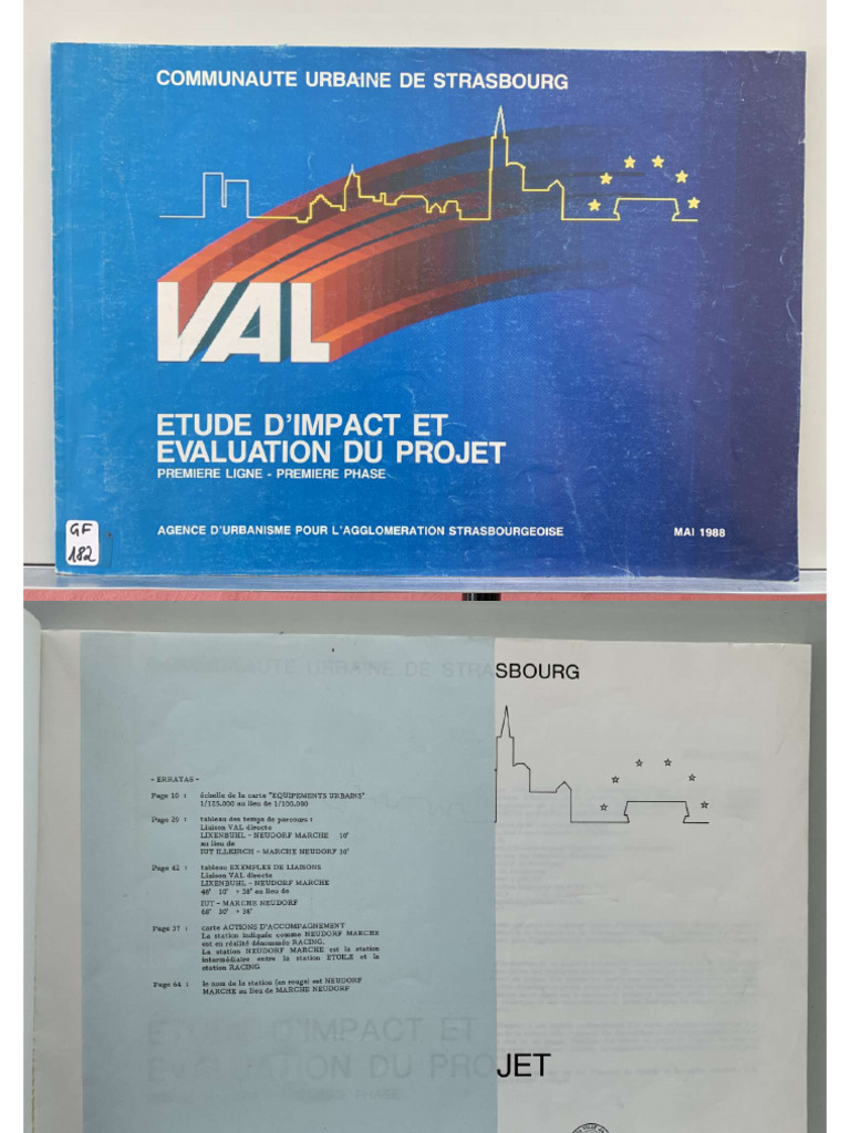 1988-05-CUS-métro-VAL-ETUDE-IMPACT-EVALUATION-PROJET (2024) | PDF