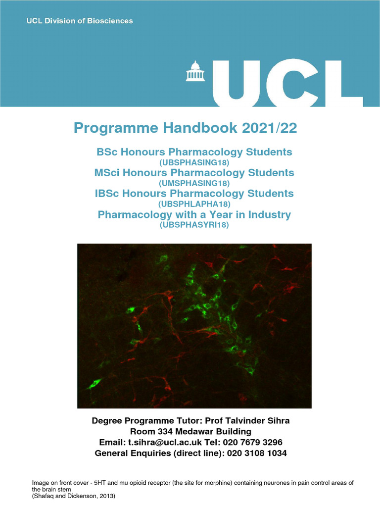 Programme Handbook 21-22 Final | PDF | Thesis | Academic Degree