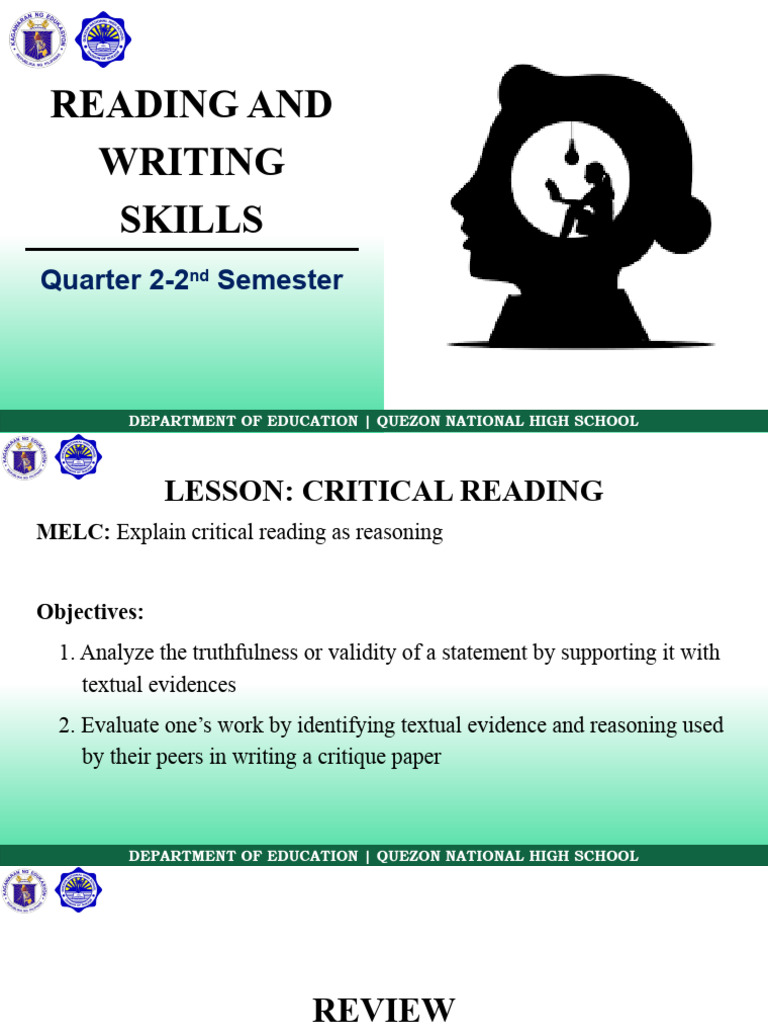Critical Reading Skills for Students | PDF | Mental Health | Reason