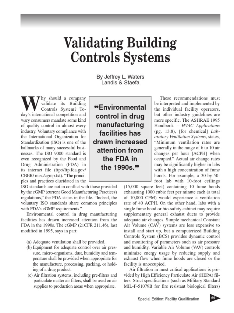 Validating Building Controls Systems | PDF | Verification And Validation | Ventilation ...
