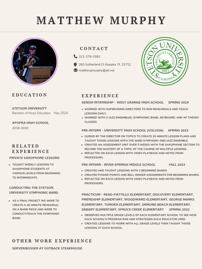Matthew Murphy Resume | PDF