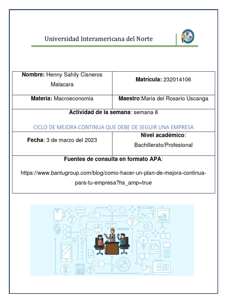 Tarea Semana 8 | PDF | Business