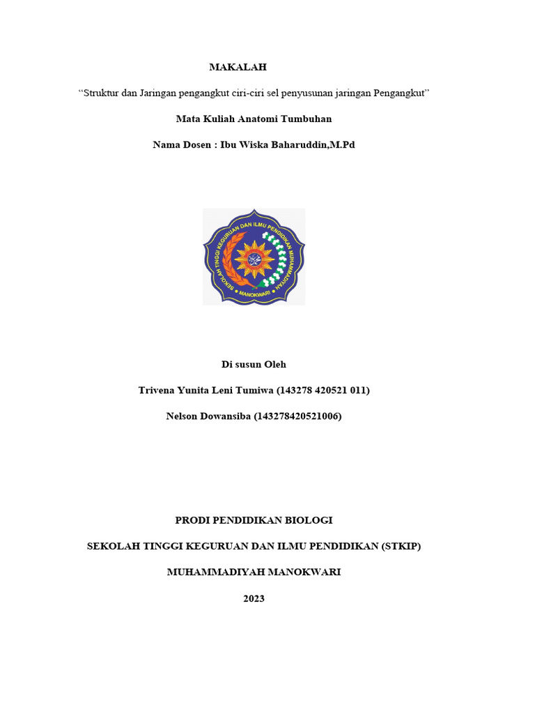 Jaringan Pengangkut Tumbuhan: Xilem dan Floem | PDF
