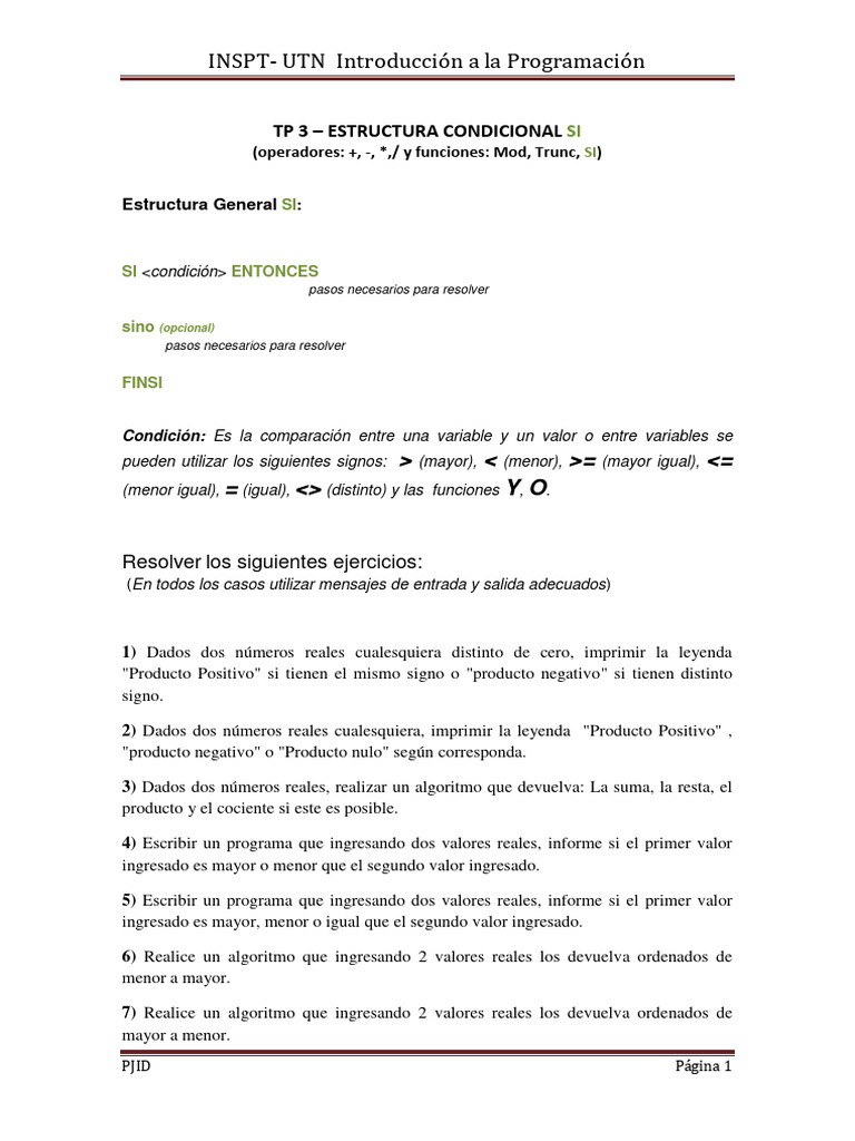Estructura Condicional en Programación | PDF | Algoritmos | Salario