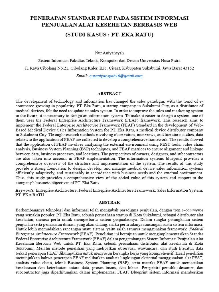 Nur Aniyansyah - 20210050116 - FEAF | PDF