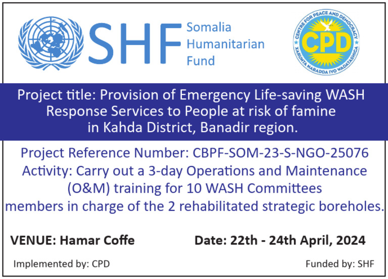 WASH Training for Kahda District | PDF