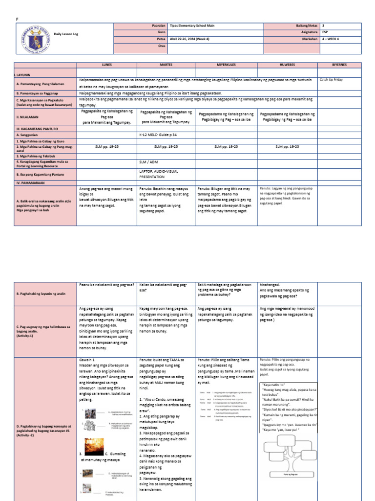 DLL Esp Q4 Week4 | PDF