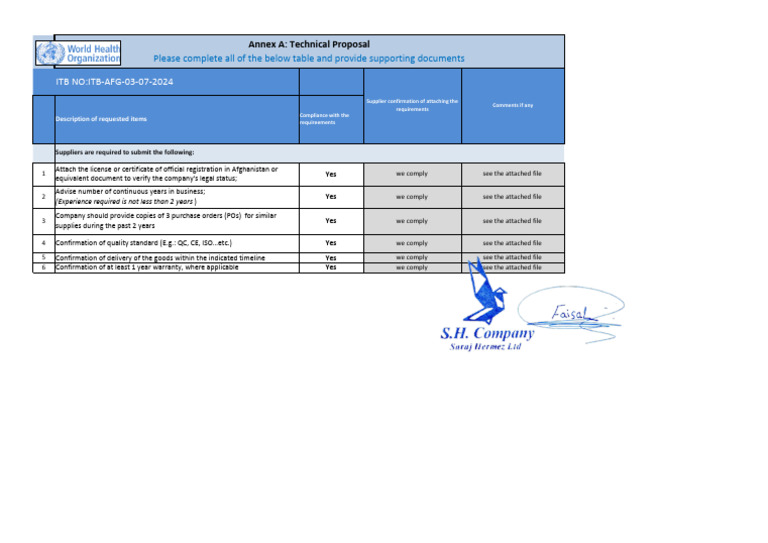 Annex-A - (Technical Proposal) | PDF