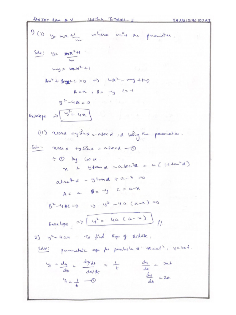 Unit - 4 Tutorial 2 | PDF