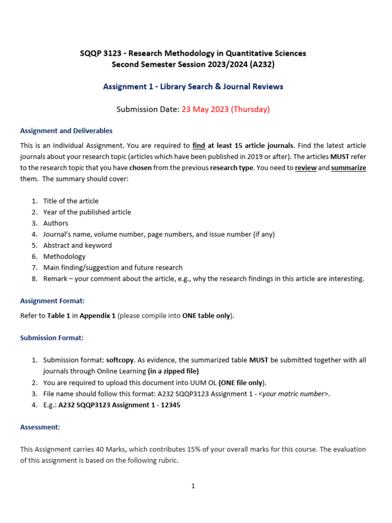 A232 Assignment 1 LR Summary Table | PDF | Geographic Information System | Science