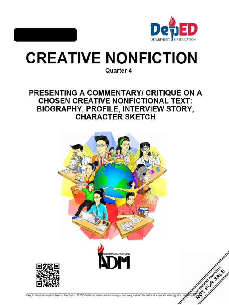 To QA SHS CREATIVE NON FICTION Q4 MODULE 2 Non Fiction | PDF ...