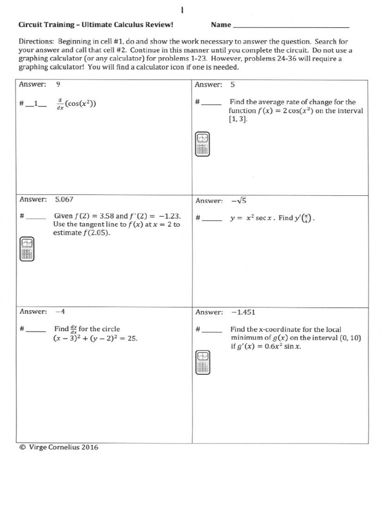 Ultimate Calculus Review PDF | PDF | Tangent | Mathematical Objects