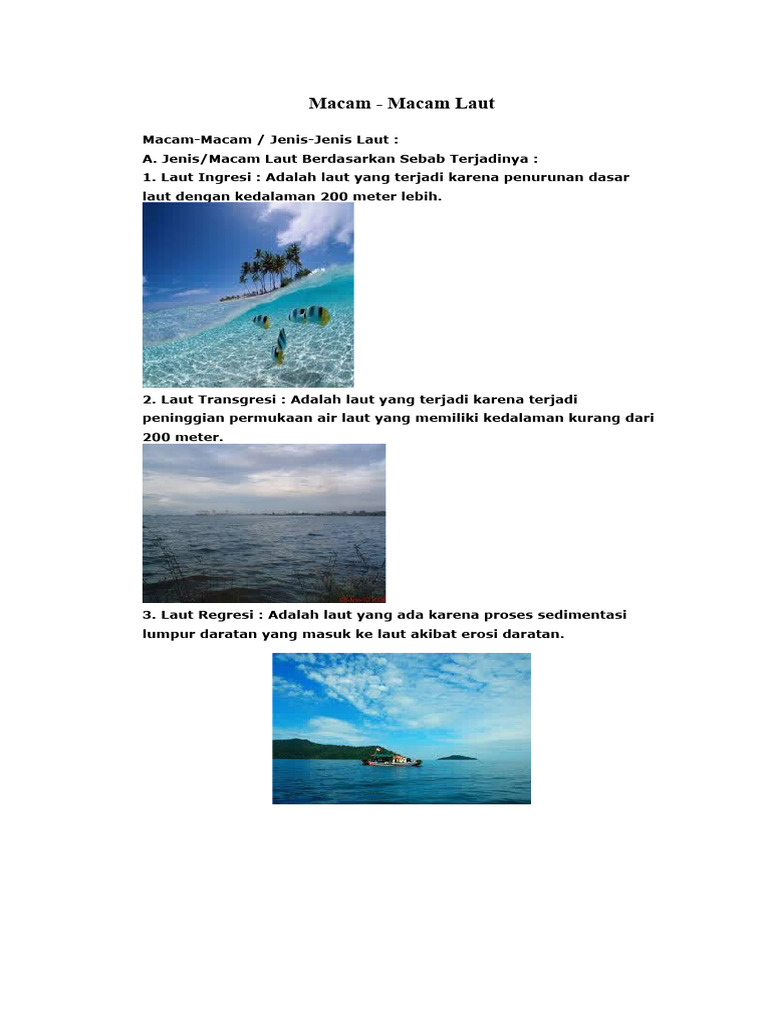 Danau Laut Sungai | PDF