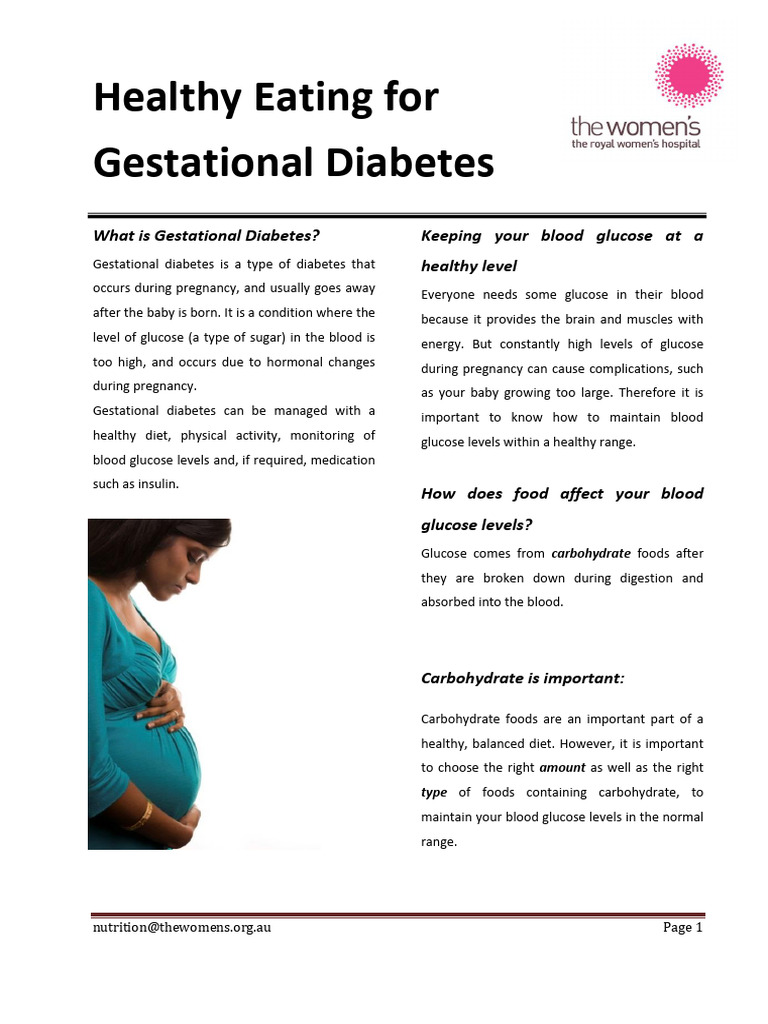 GDM Group Nutrition Resources | PDF | Foods | Gestational Diabetes