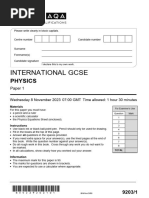Physics AQA Paper 2 GCSE 2024 Unofficial Markscheme | PDF | Force | Planets