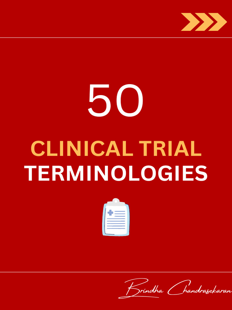 50 Clinical Trial Terminologies | PDF | Clinical Trial | Type I And Type Ii Errors