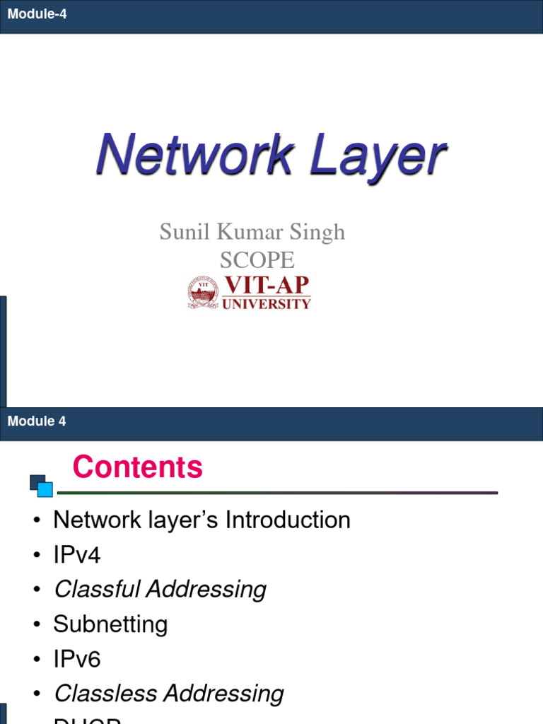 Network Layer | Download Free PDF | Internet Protocols | I Pv6
