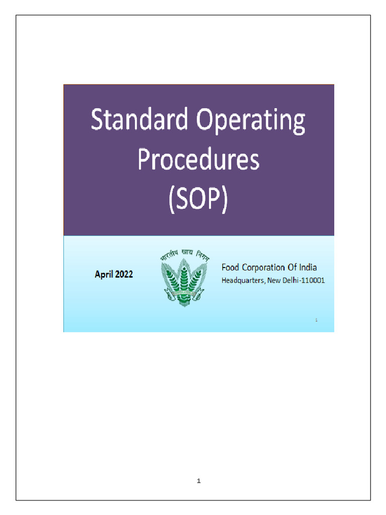 Standard Operating Procedures | PDF | Firefighting | Internet Access