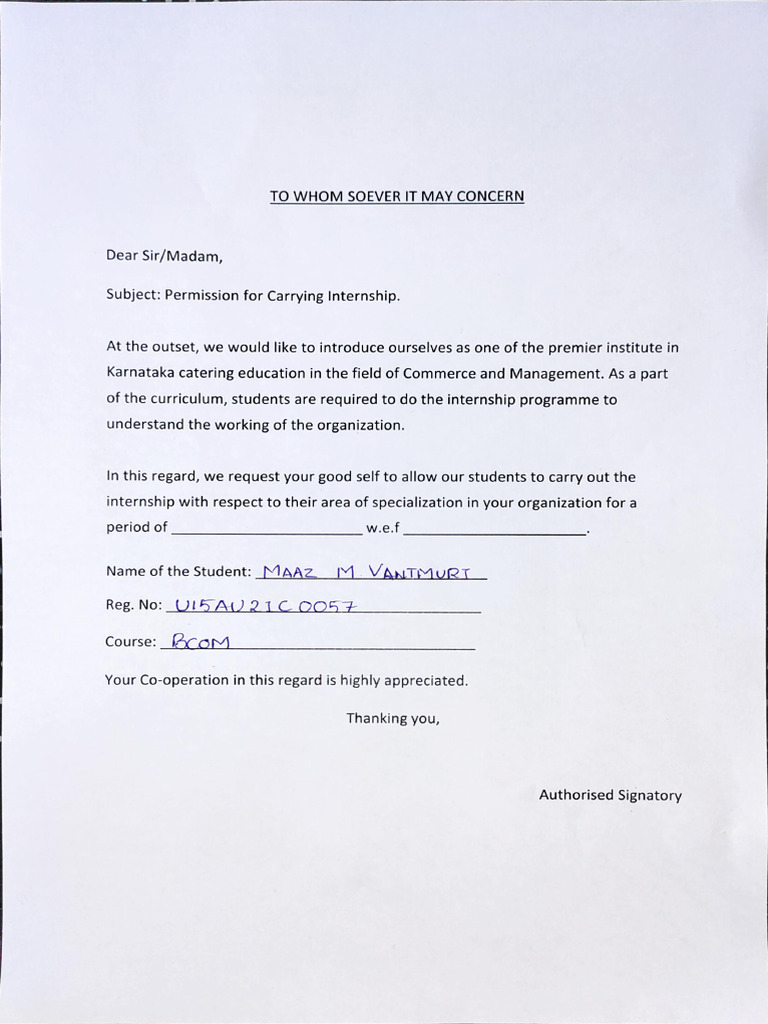 Acceptance Letter | PDF