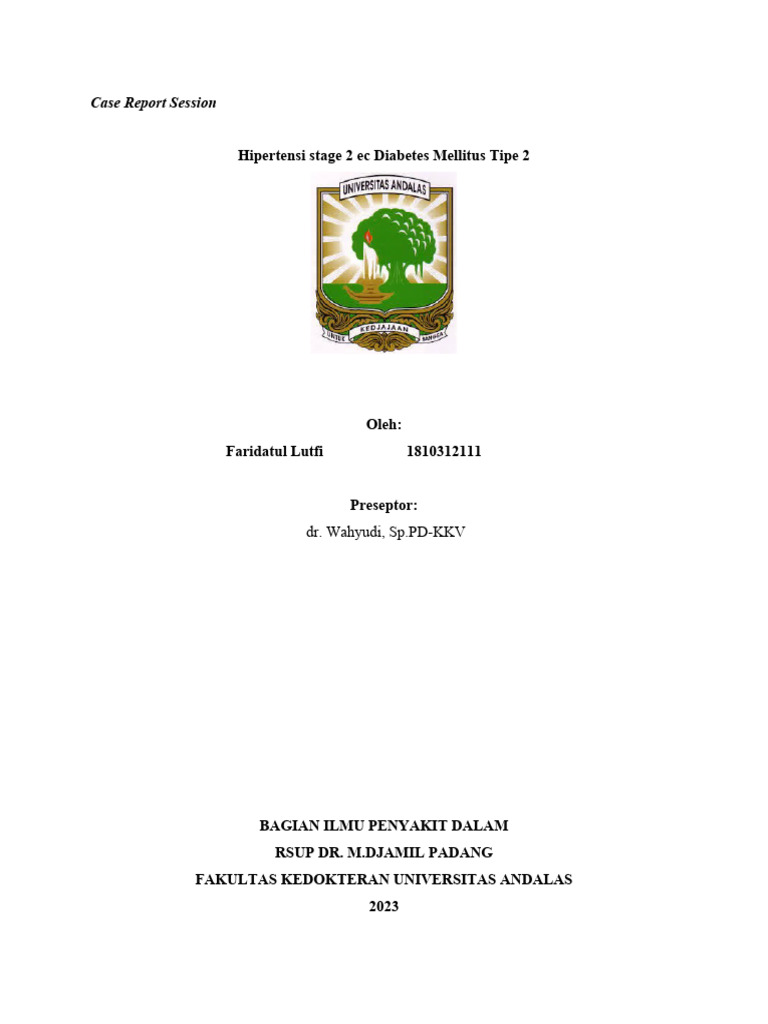 Case Report Session DM Farida | PDF