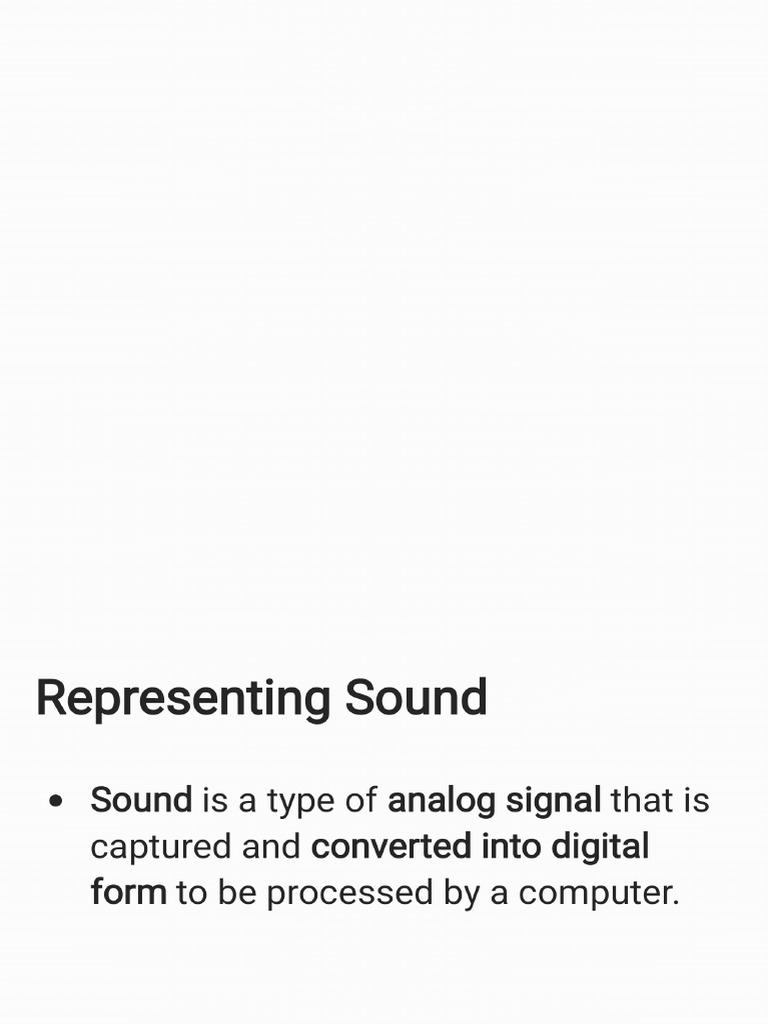 Representing Sound | PDF