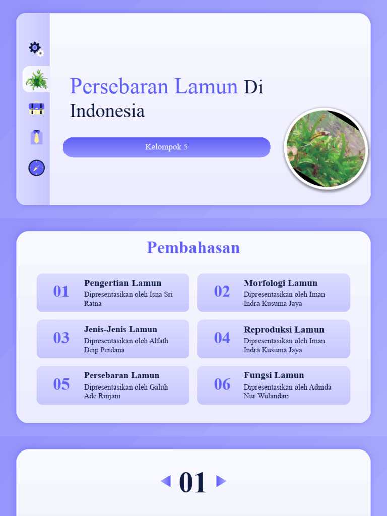 Kelompok 5 - PPT Lamun - Biologi Laut | PDF