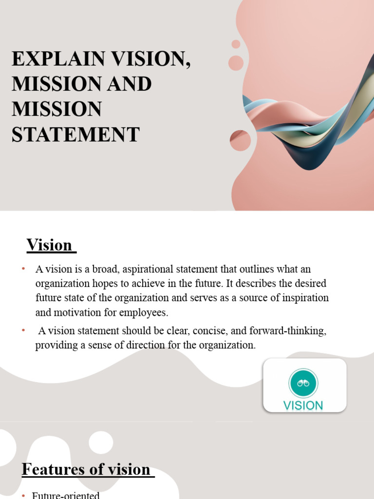 Vision, Mission, Mission Statement .. | PDF