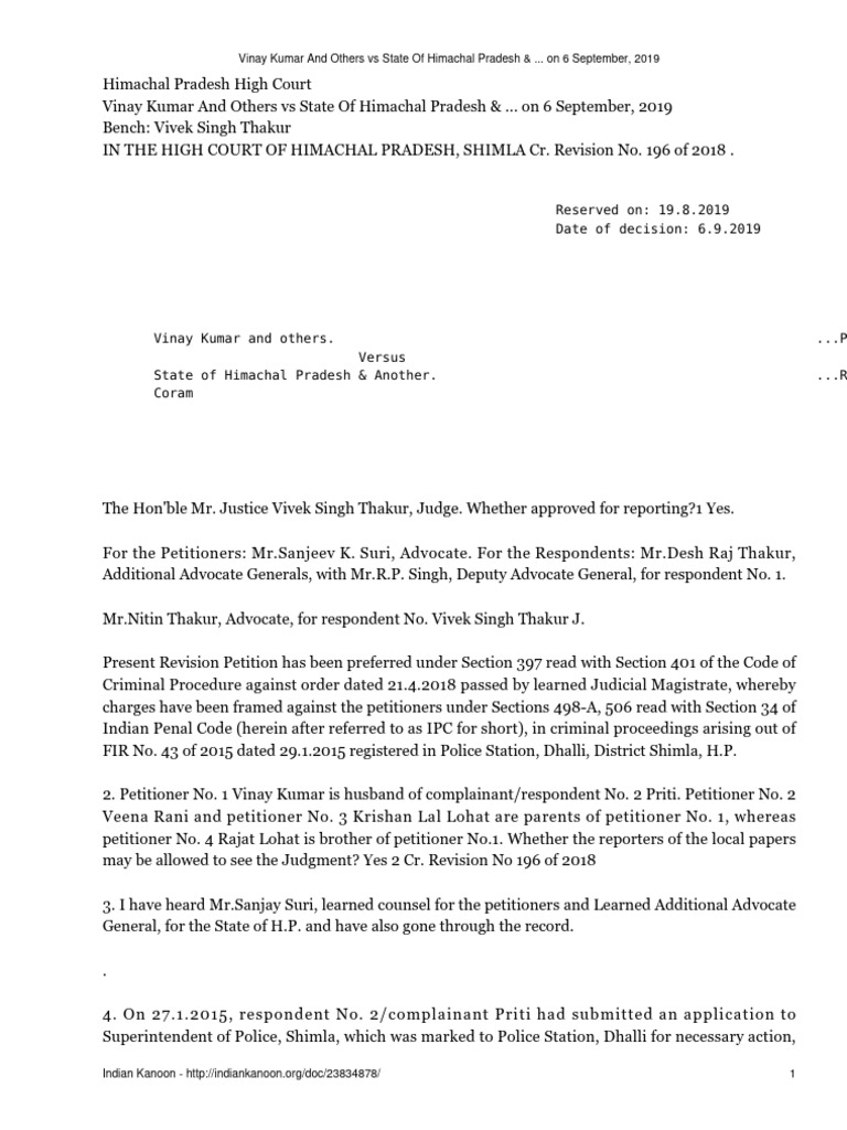 Fir Quash With No Evidance | PDF | Supreme Court Of India | Complaint