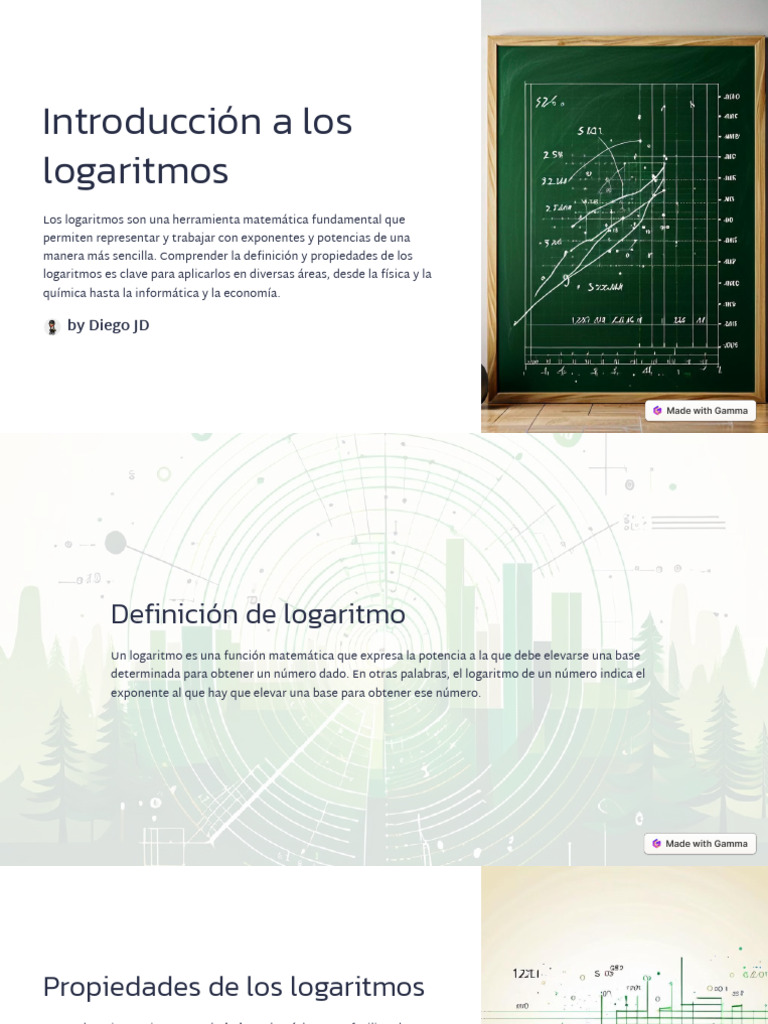 Introduccion A Los Logaritmos | PDF | Logaritmo | Exponenciación