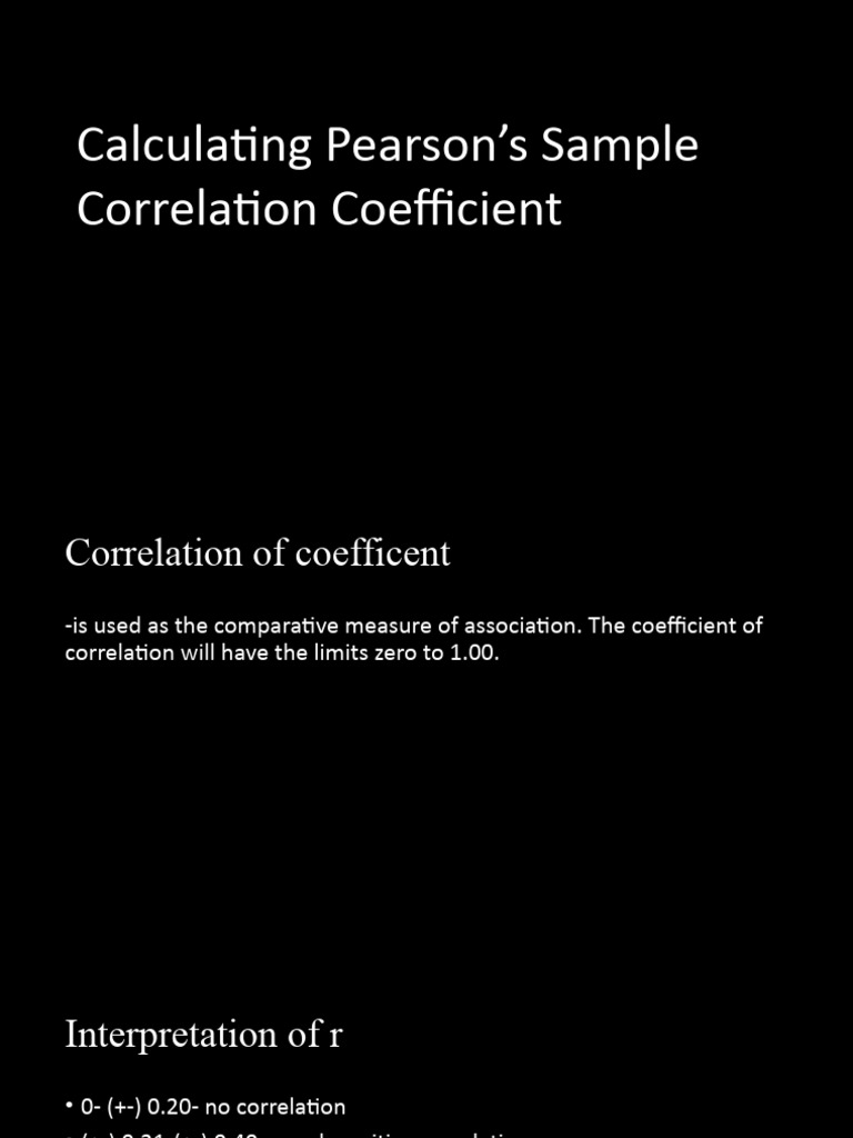 Pearson Correlation Coefficient Guide | PDF | Multivariate Statistics ...