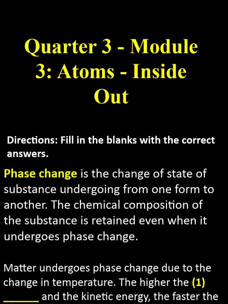 q3 m3 Atomic Structure | PDF | Atoms | Atomic Nucleus