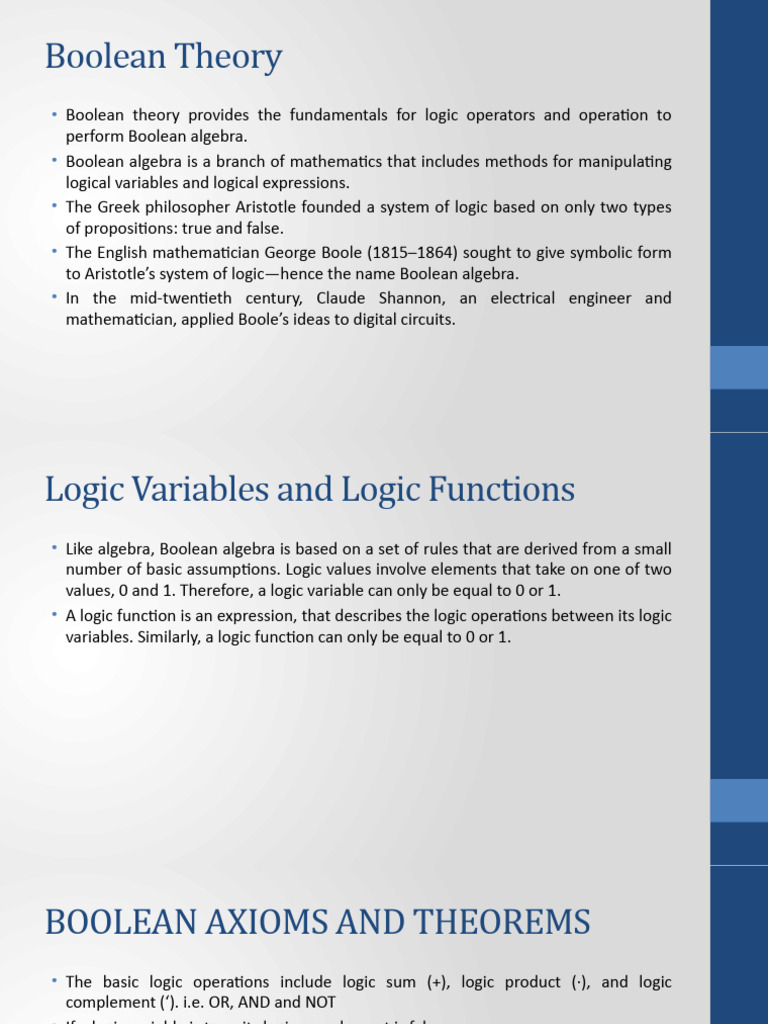 Module 1 Part 2 Pdf Teaching Mathematics Boolean Algebra 0525