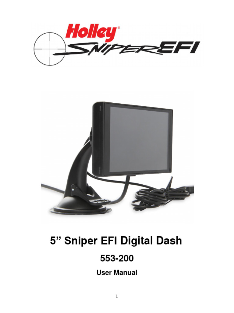 Holley Sniper Instructions | PDF | Throttle | Internal Combustion Engine