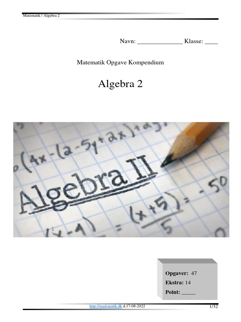 Algebra 2 v2 | PDF