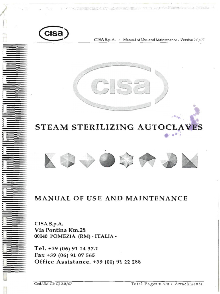 Cisa Sterlizers Operation Manuals2 | PDF