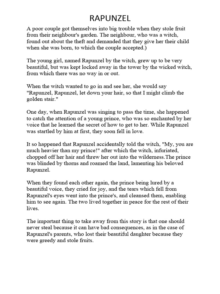 Rapunzel | PDF