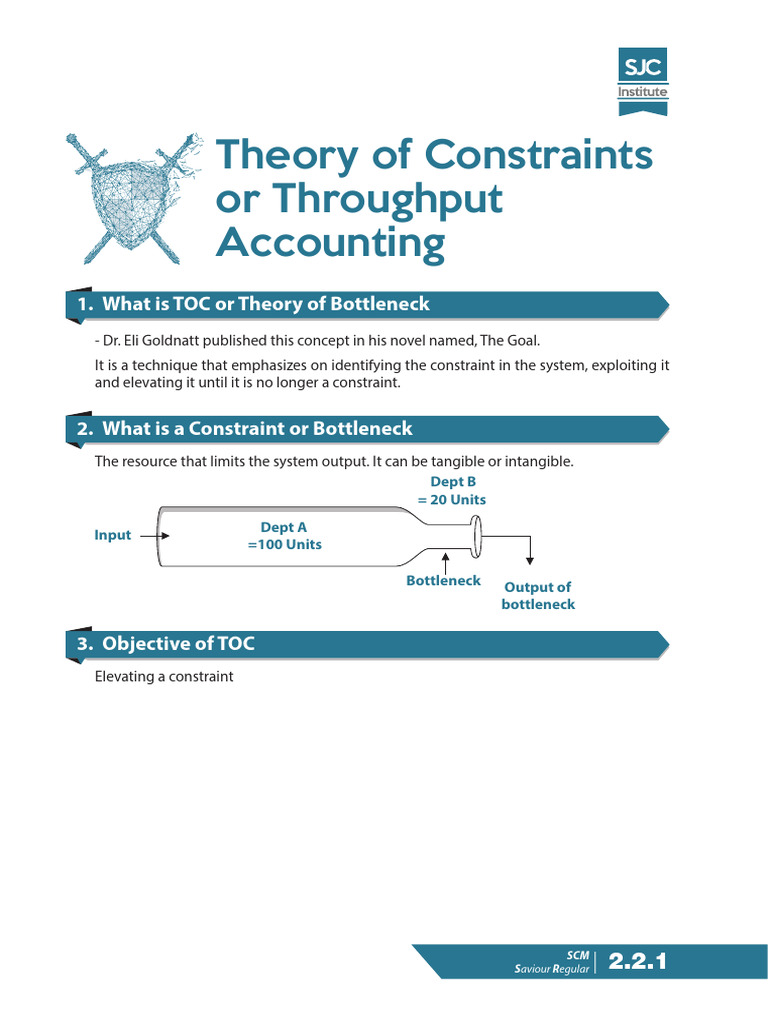 Theory of Constraints or Throughput Accounting Without Solution | PDF | Pricing | Labour Economics