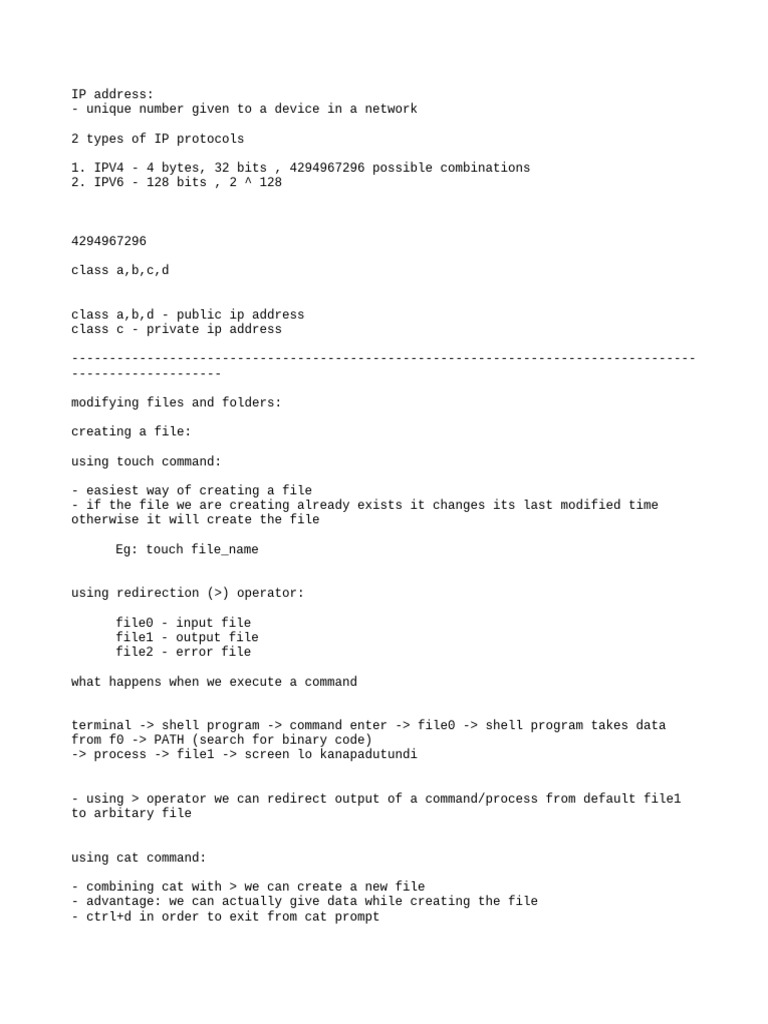 Understanding IP Addresses and File Management | PDF