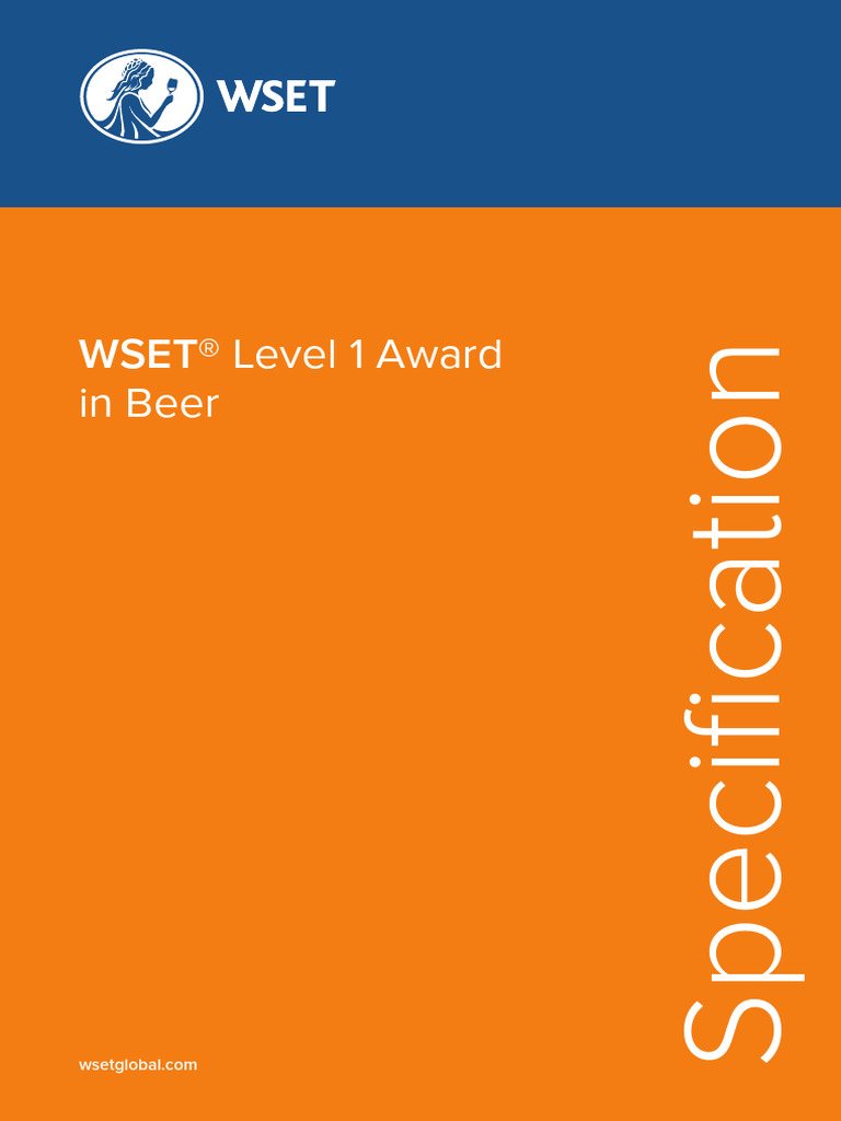 Wset L1beer Specification en Dec2023 Issue1 | PDF | Brewing | Beer