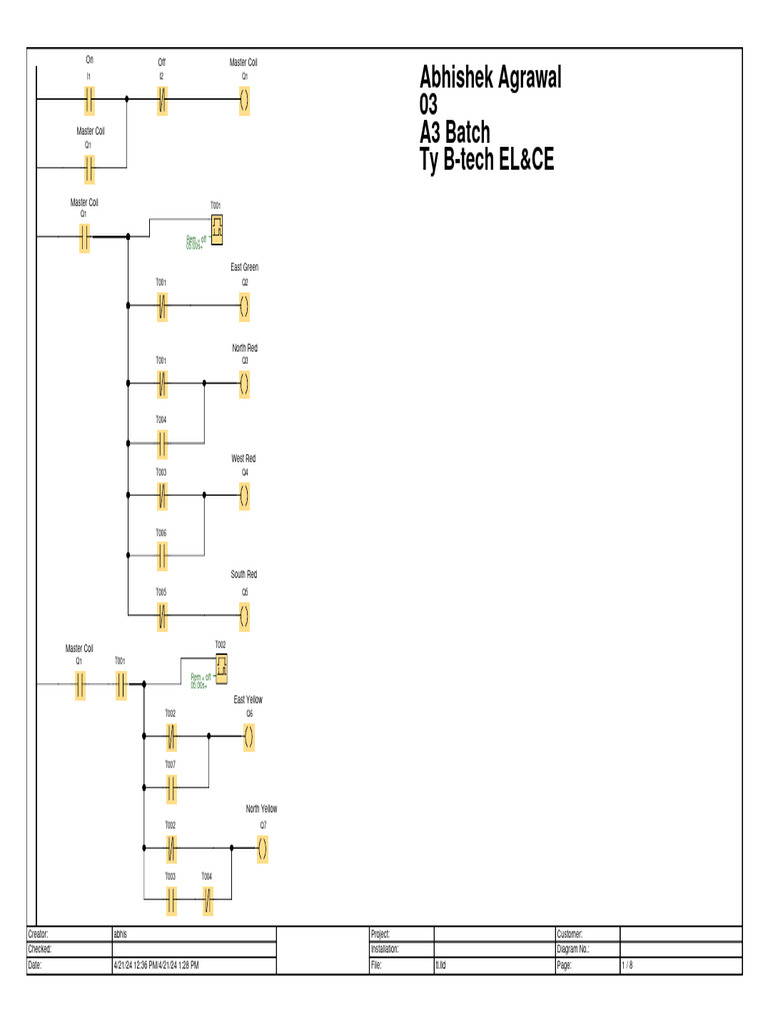 4-Way Traffic Light | PDF