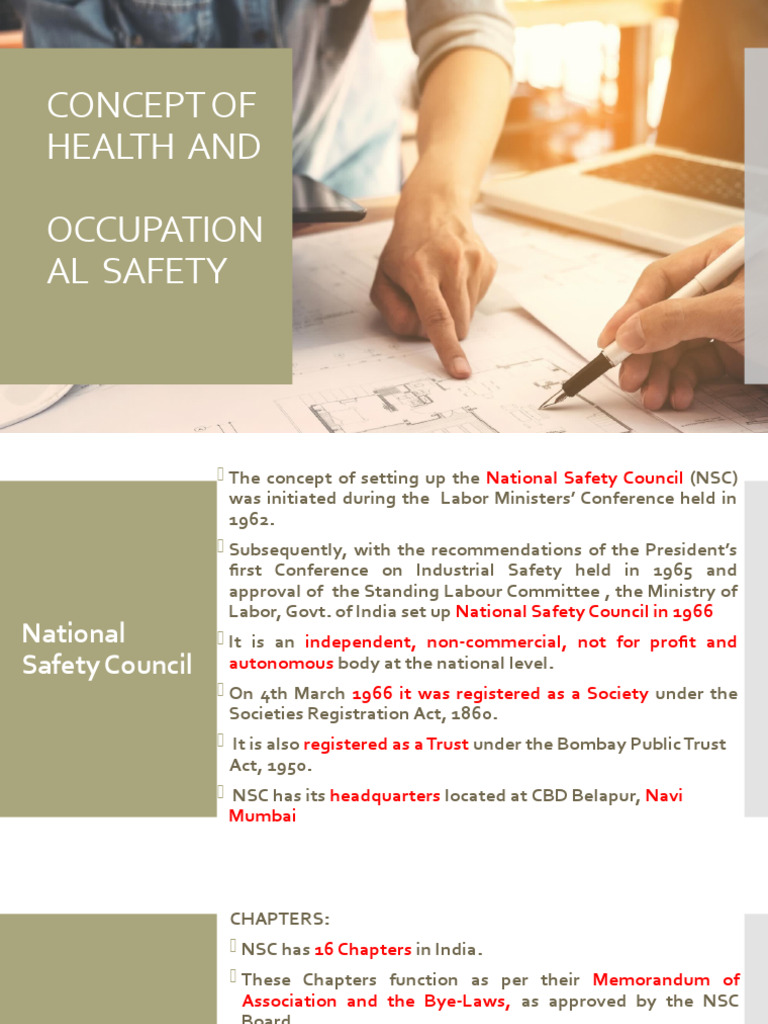 3.2 Concept of Occupational Health and Safety | PDF | Occupational ...