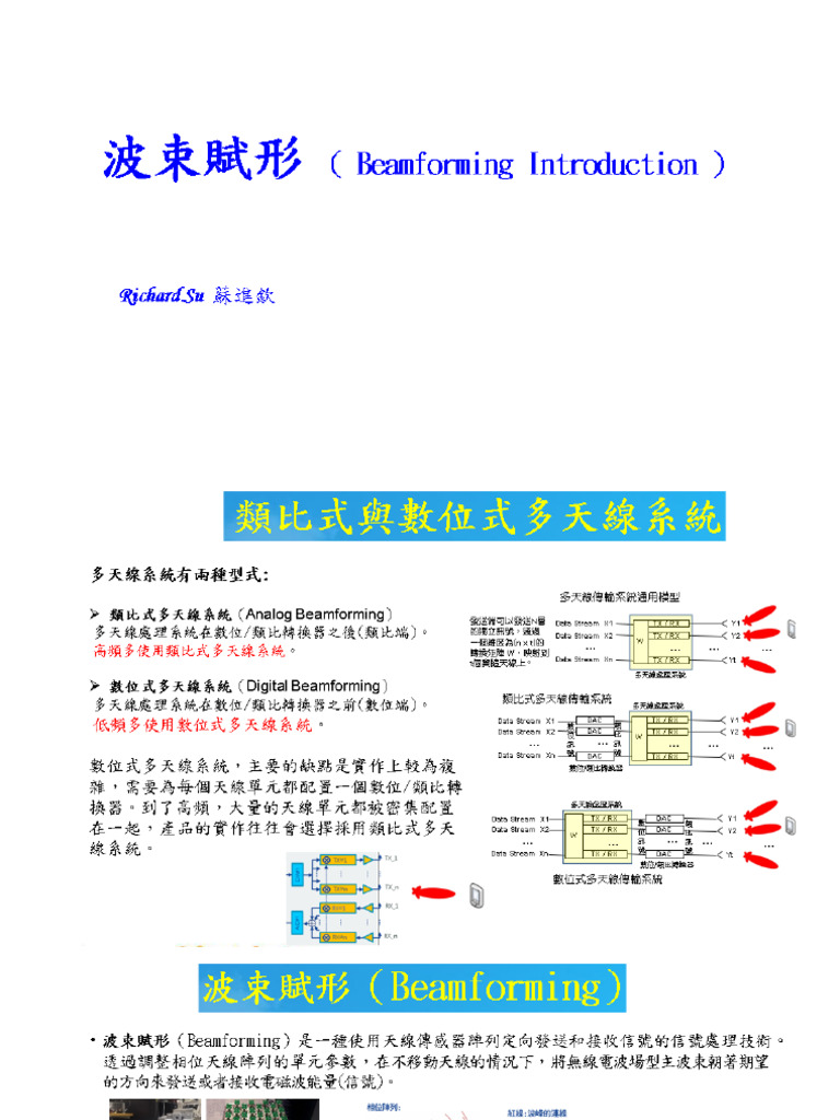 波束賦形 - Beamforming Introduction | PDF