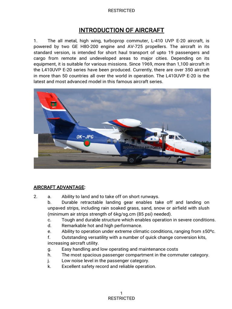 Introduction of Aircraft | PDF | Valve | Turbine