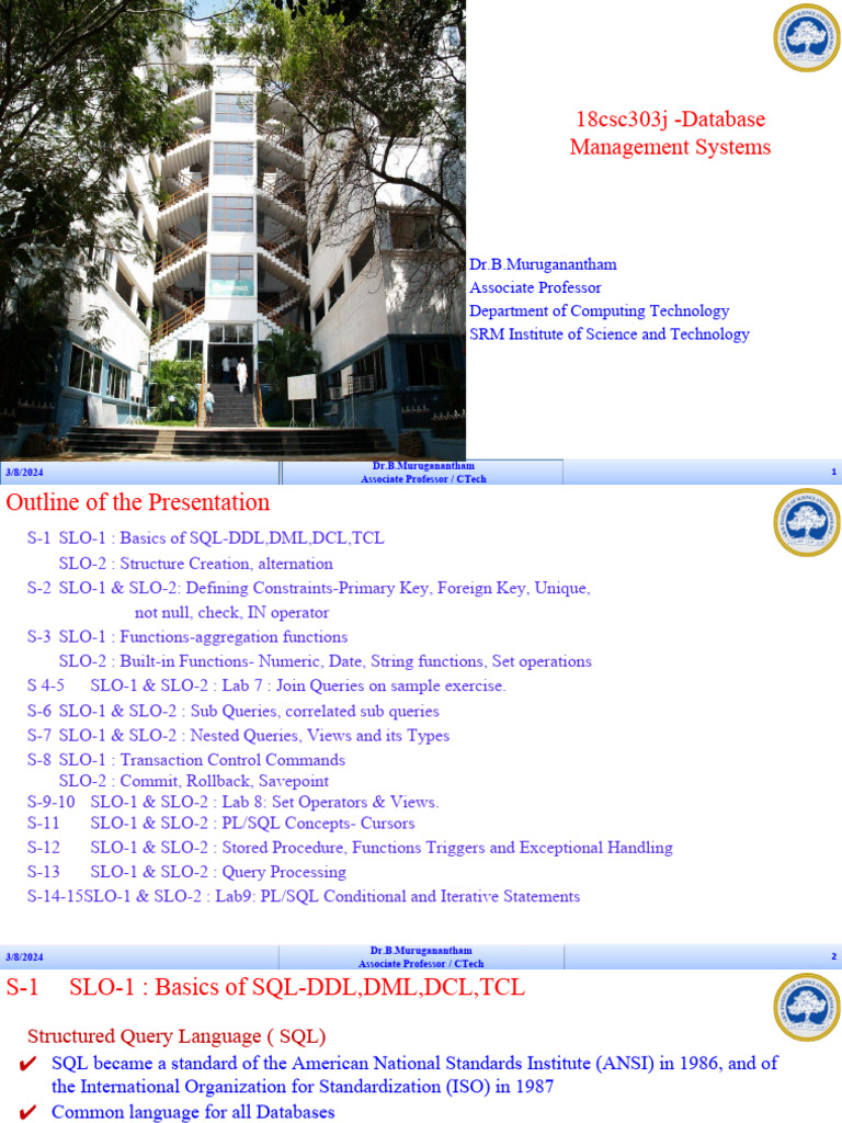 Unit 3 Dbms | PDF | Table (Database) | Computer Data Unit 3 Dbms | PDF | Table (Database) | Computer Data