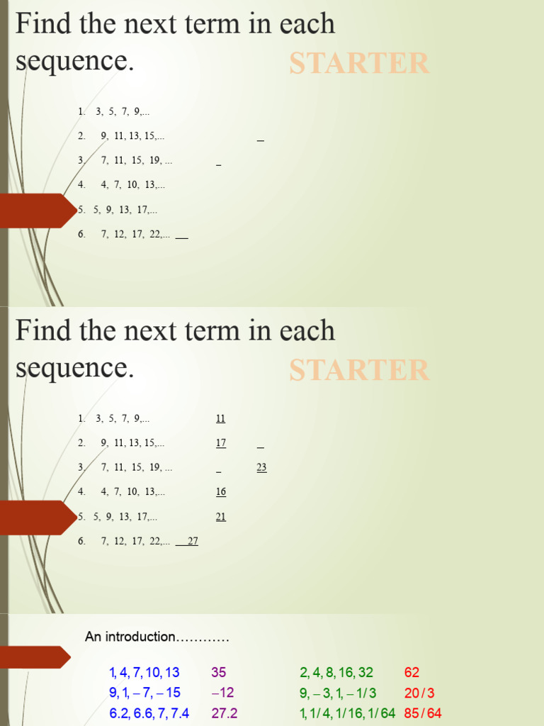 Sequences | PDF | Discrete Mathematics | Number Theory