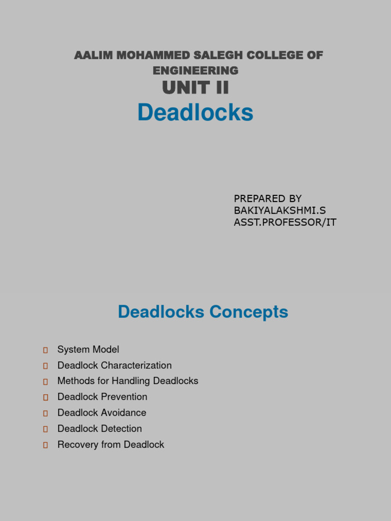 OS - 2nd Unit | PDF | Concurrency (Computer Science) | Computing