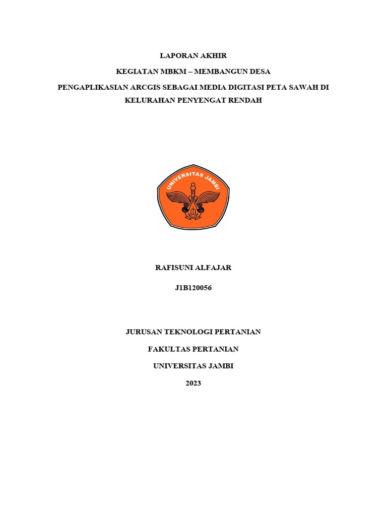 Laporan Akhir SIG | PDF