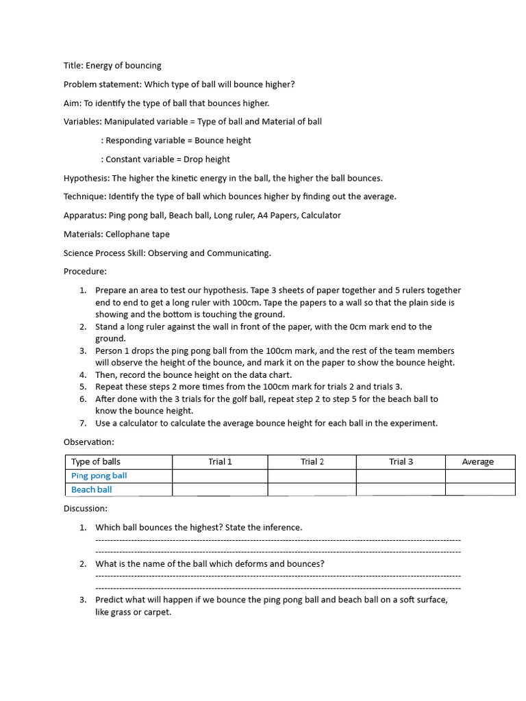 Experiment Report | PDF | Experiment | Scientific Method Experiment Report | PDF | Experiment | Scientific Method